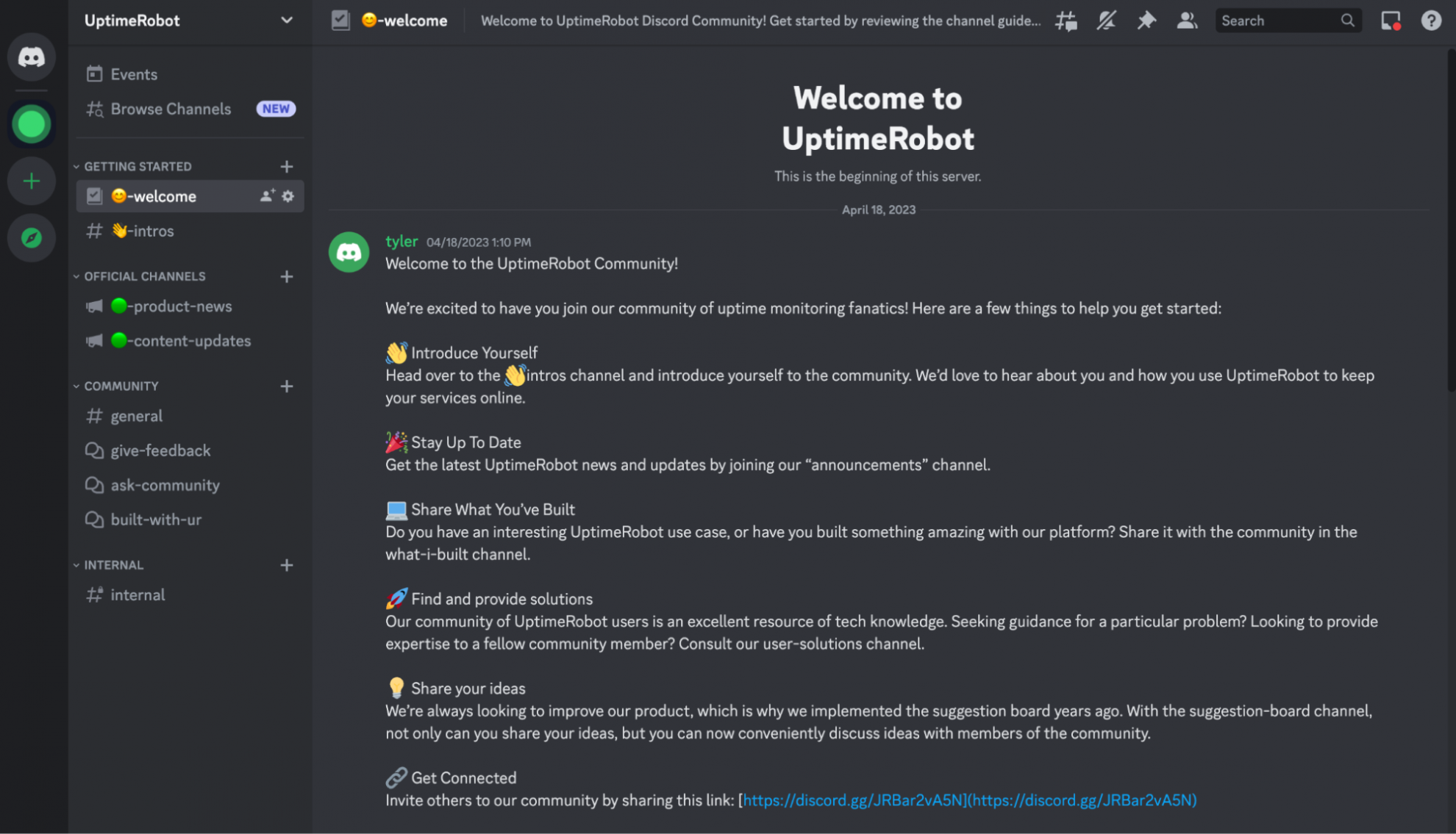 Join the UptimeRobot Community on Discord! | UptimeRobot Blog
