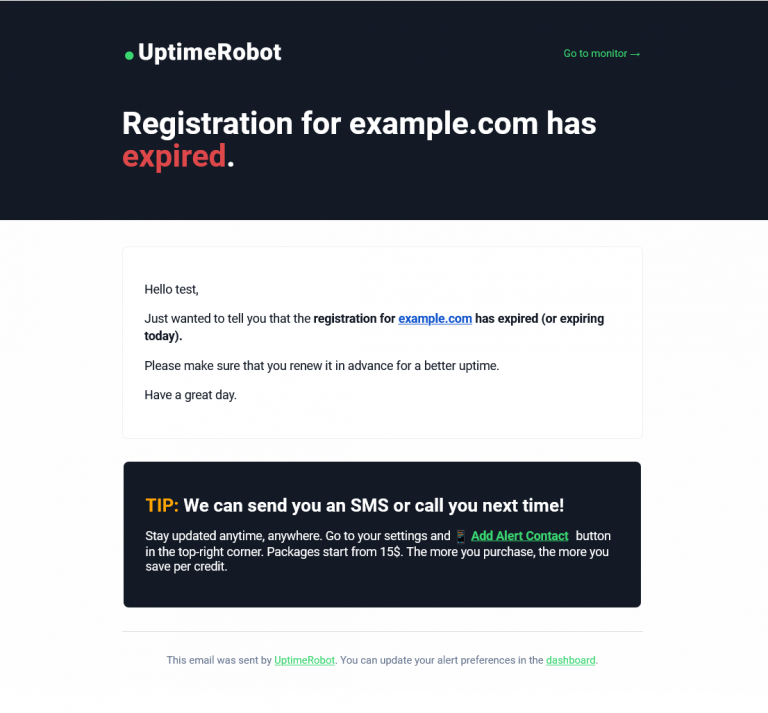 May 2023: Monitor Your Domain Expiration Feature | UptimeRobot Blog