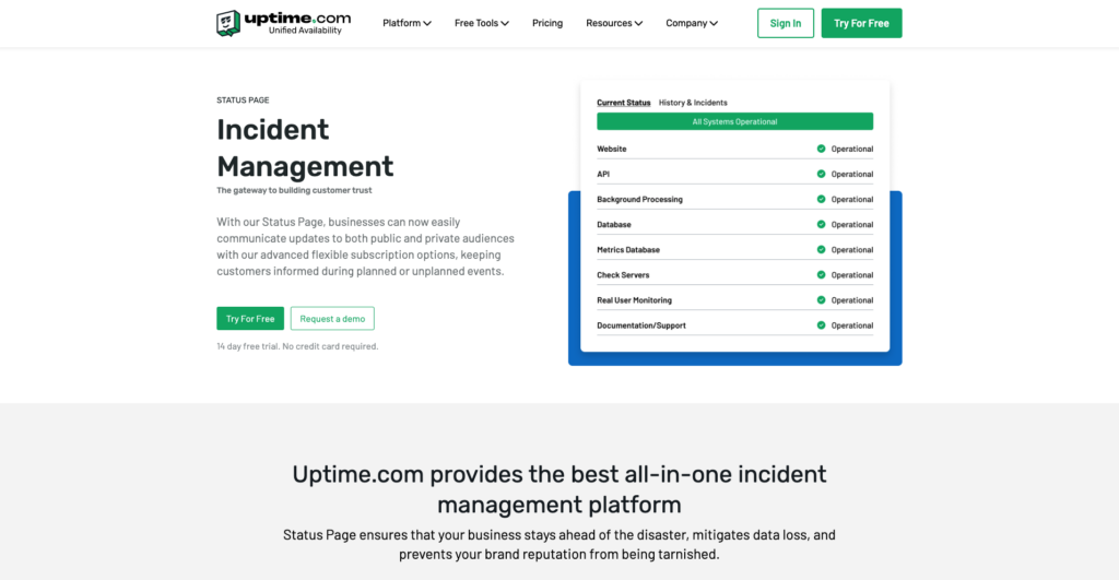 Top 8 Free Status Page Tools & Services for 2025 | UptimeRobot Blog