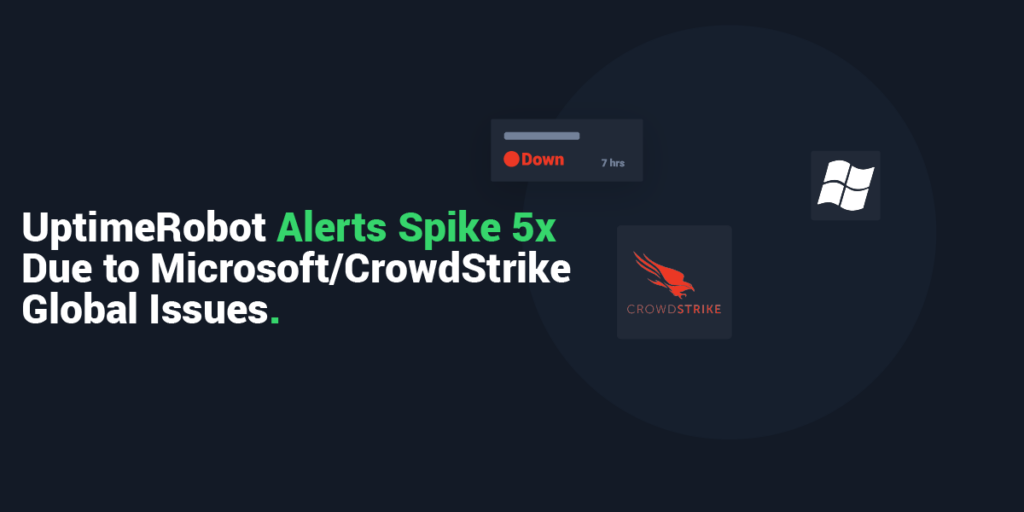 UptimeRobot Alerts Spike 5x Due to Microsoft/CrowdStrike Global Issues ...