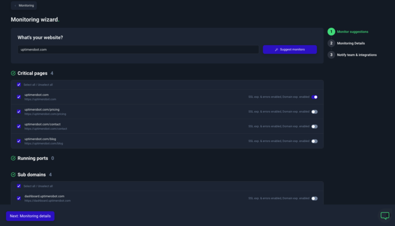 UptimeRobot Introduces Monitor Wizard | UptimeRobot Blog